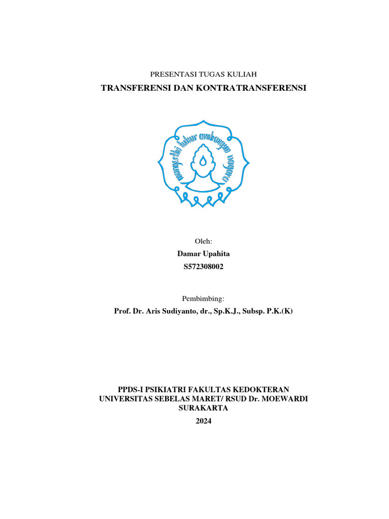 09 Januari 2024 Psikoterapi Joglosemar Transferensi Dan Kontratransferensi Psikoterapi ...