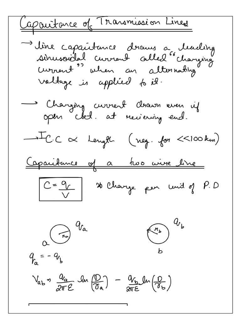 Capacitance Of Transmission Lines Pdf