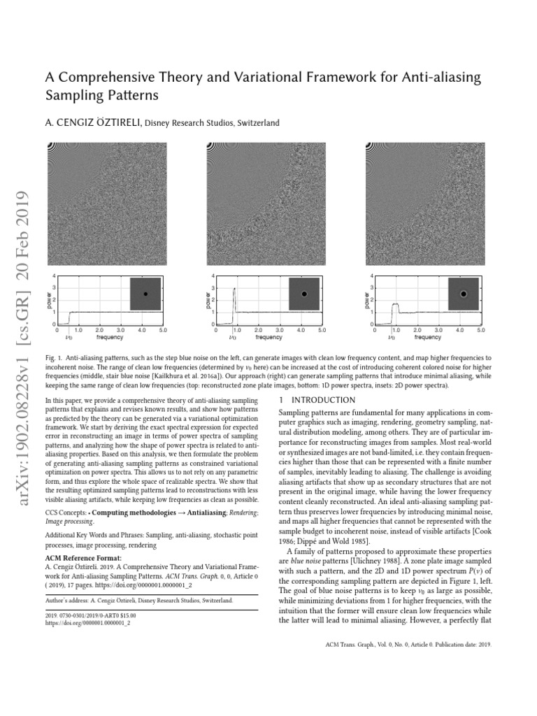 A Comprehensive Theory and Variational Framework For Anti-Aliasing ...