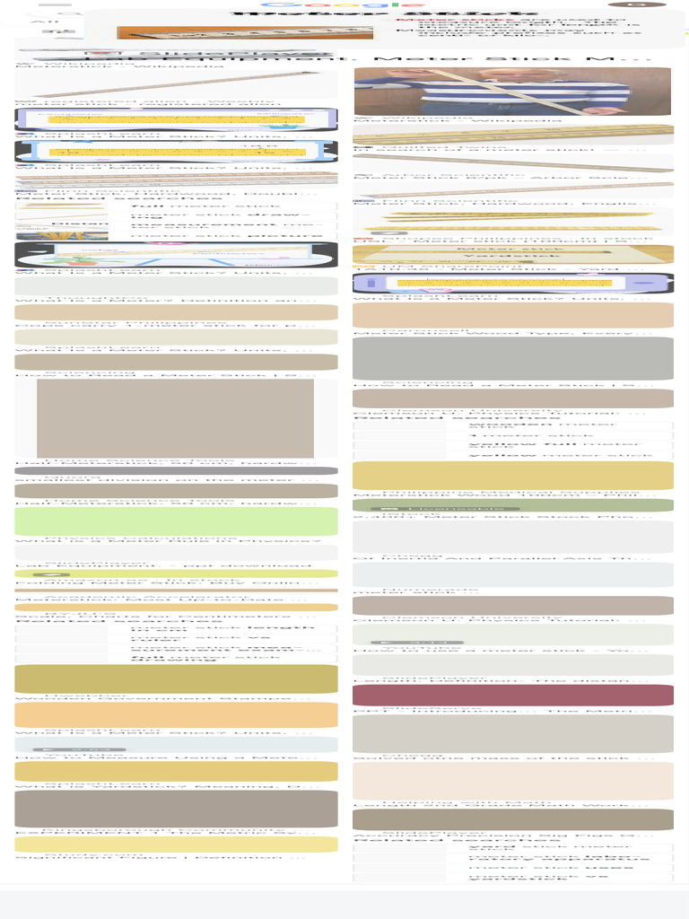 Meter Stick Definition - Google Search | PDF | Length | Metrology