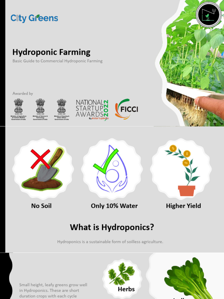 Hydrophonic Farming | PDF | Hydroponics | Agriculture