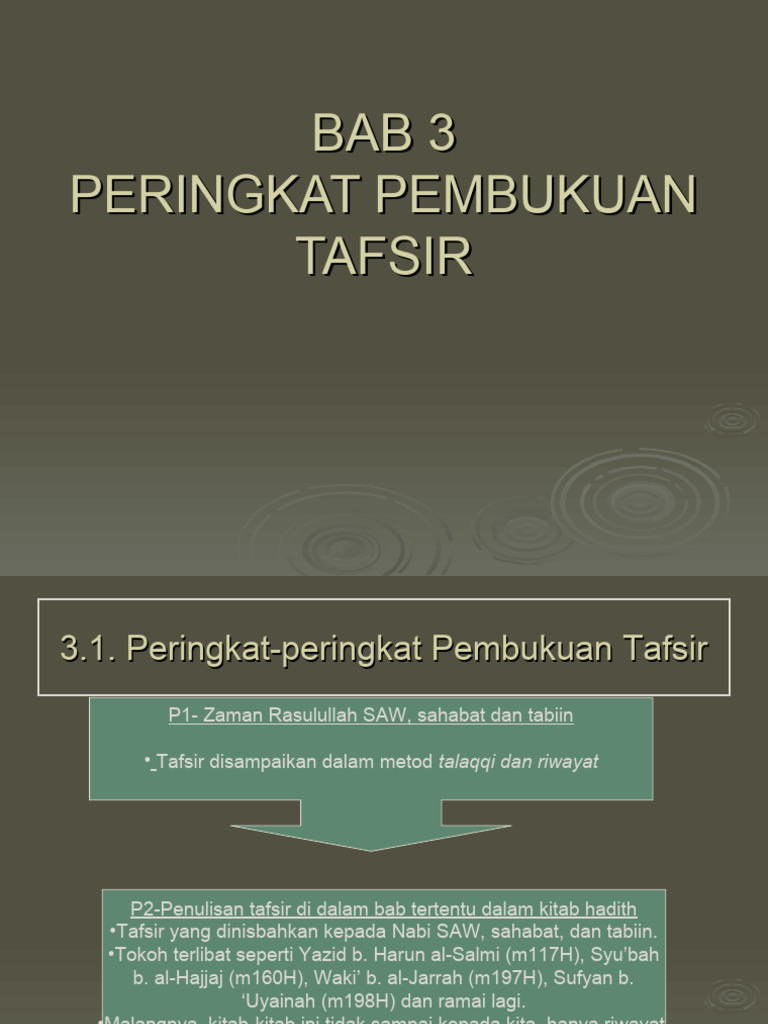 Peringkat Tadwin Tafsir 2 Dan Jenis Tafsir | PDF | Agama & Spiritualitas Peringkat Tadwin Tafsir 2 Dan Jenis Tafsir | PDF | Agama & Spiritualitas