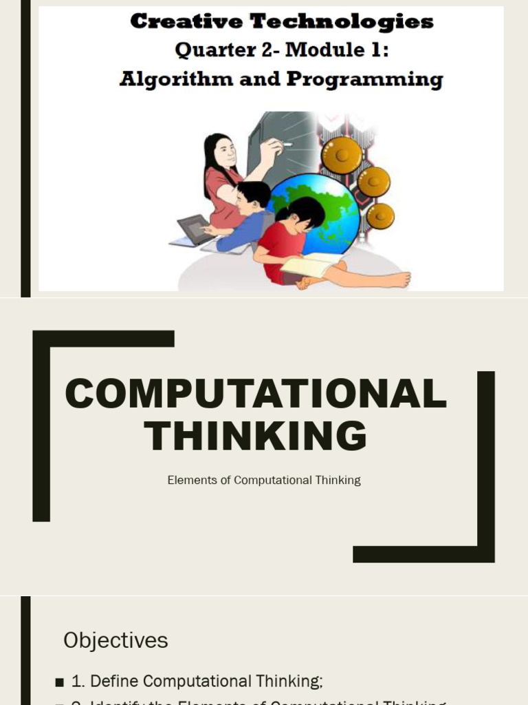 Computational Thinking Final Pdf Thought Application Software