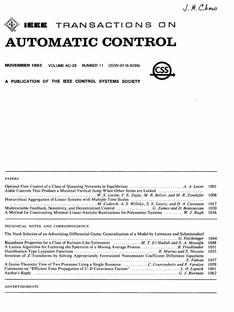 1983 - Biasedness Properties for a Class of Kalman-Like Estimators ... 1983 - Biasedness Properties for a Class of Kalman-Like Estimators ...