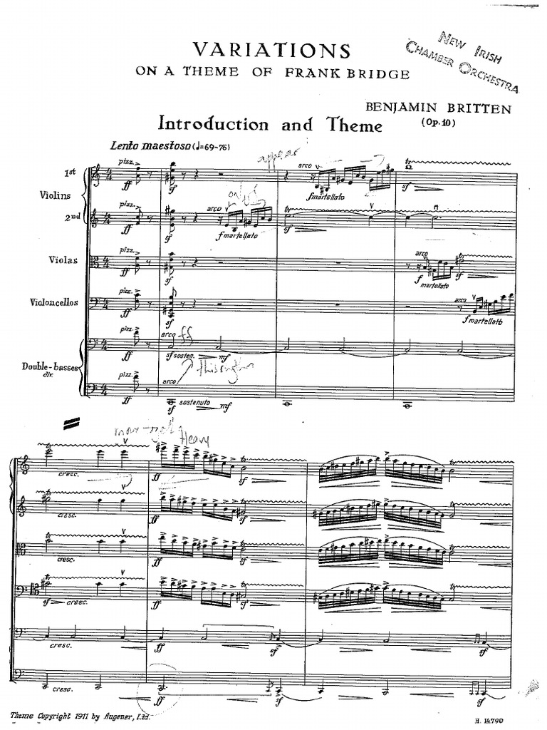 Britten Score First Half | PDF