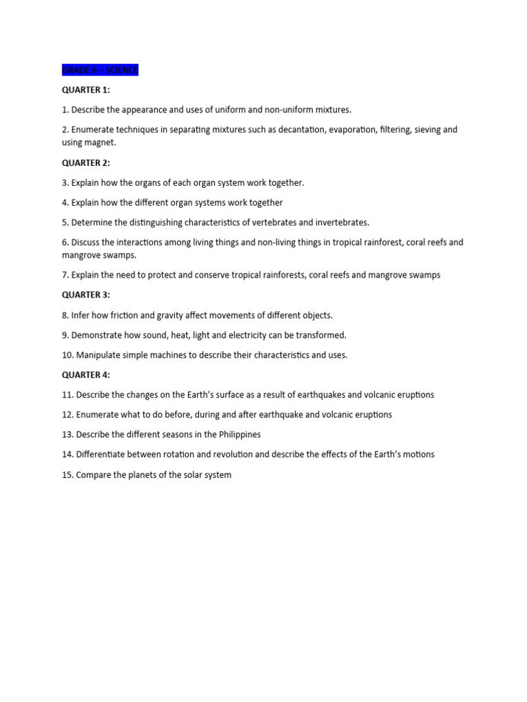 Science 3 6 Chosen Topics | PDF | Natural Environment | Gases