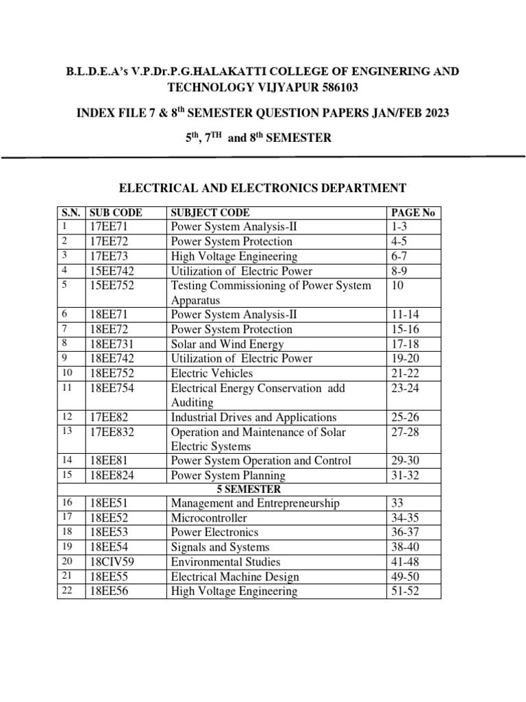 VTU QP Electrical Jan Feb 2023 | PDF