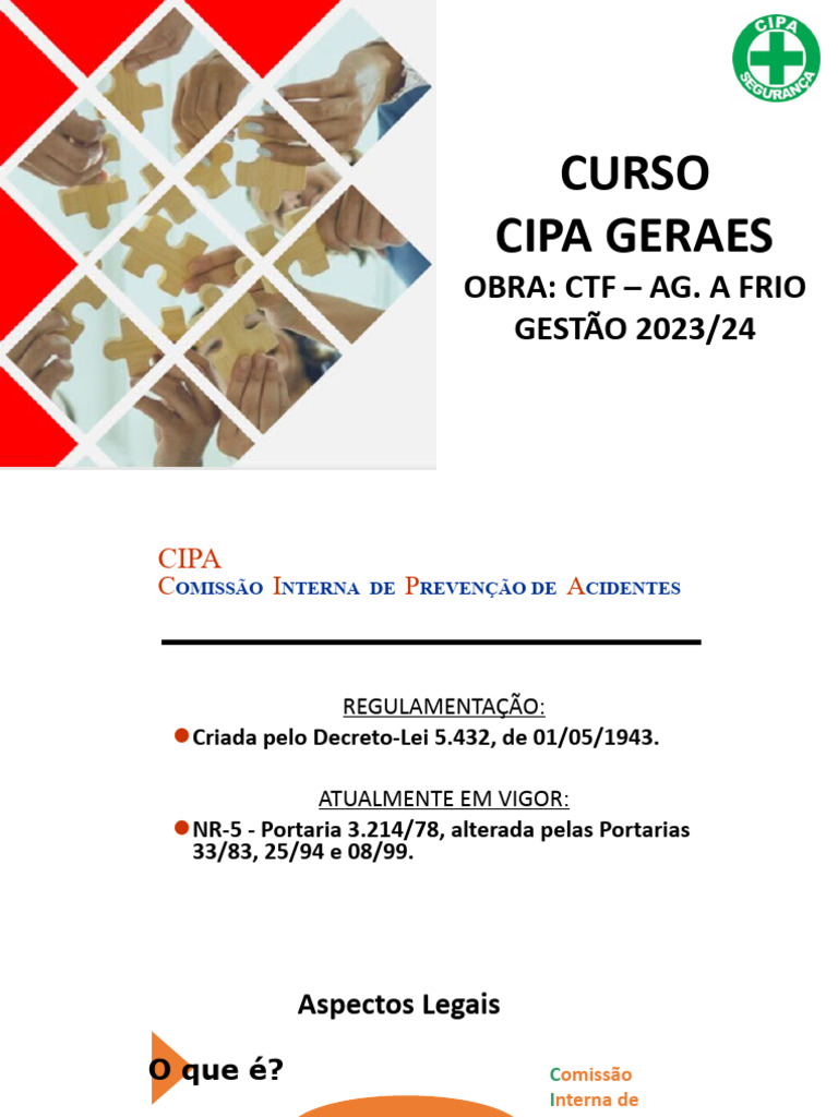 CIPA: Gestão e Atribuições 2023/24 | PDF | Preservativo (camisinha ...