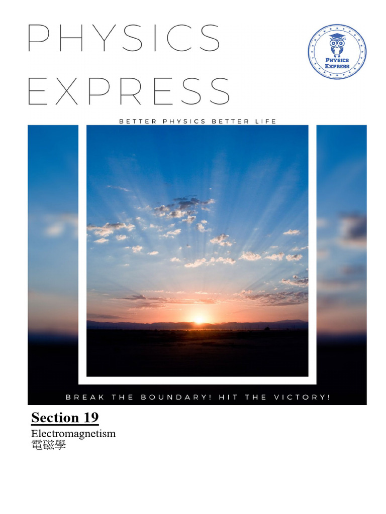 Section 19 - Electromagnetism | PDF | Magnetic Field | Force