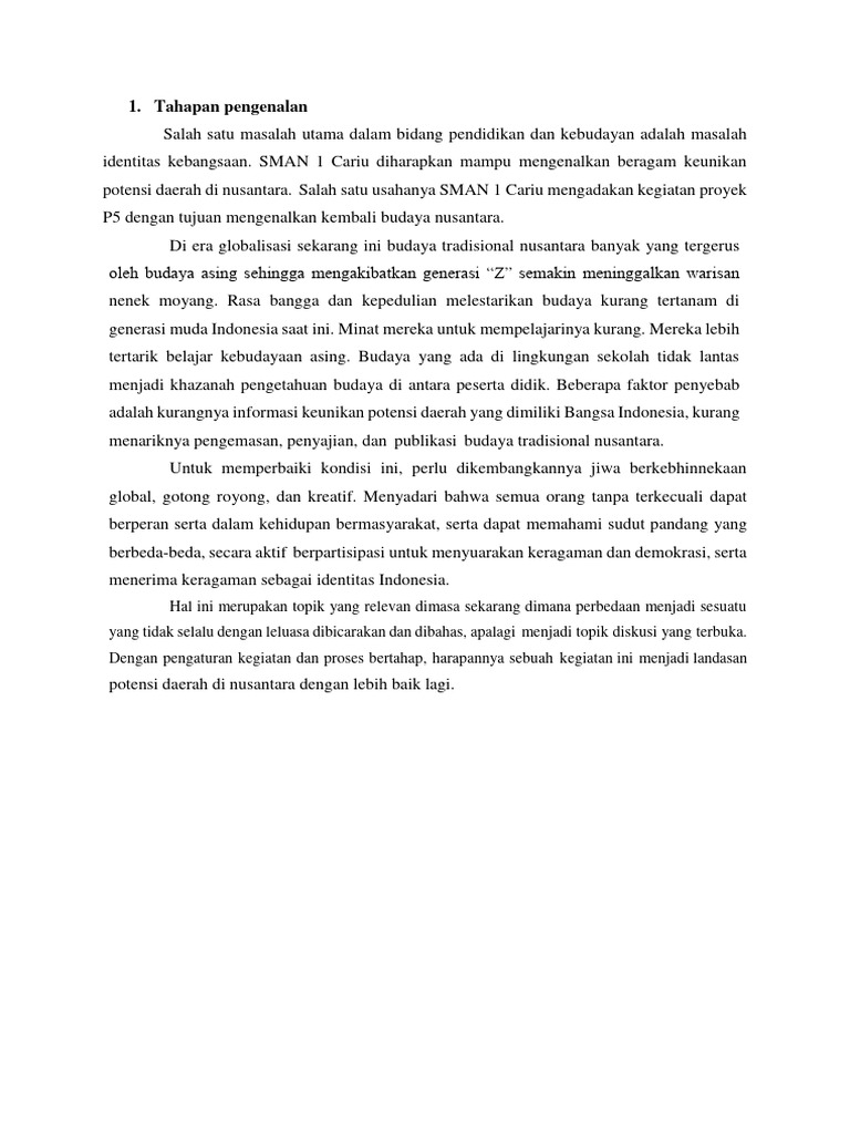 P5 Tema Kebhinekaan Pertemuan 1 | PDF | Ilmu Sosial