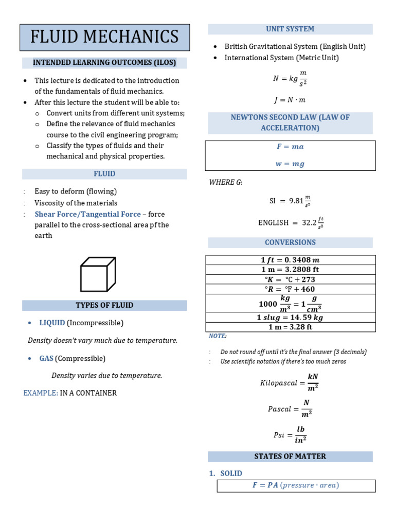 Fluids 2ND Sem | PDF | Fluid Mechanics | Liquids