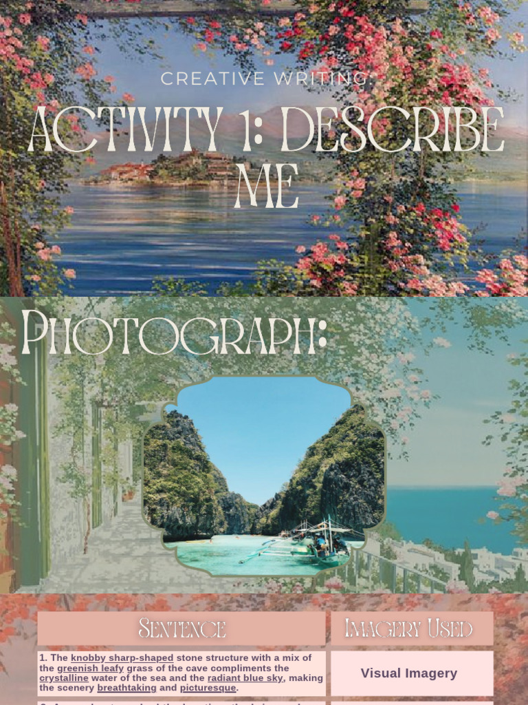 Activity 1 Describe Me | PDF