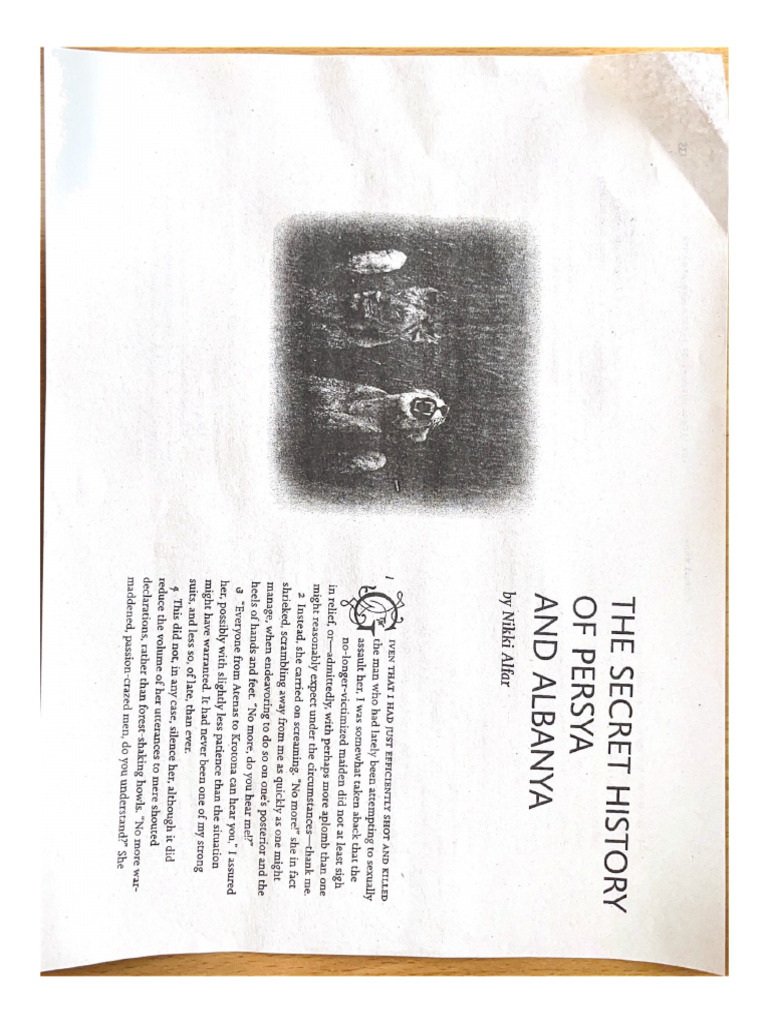 The Secret History of Persya and Albanya by Nikki Alfar | PDF