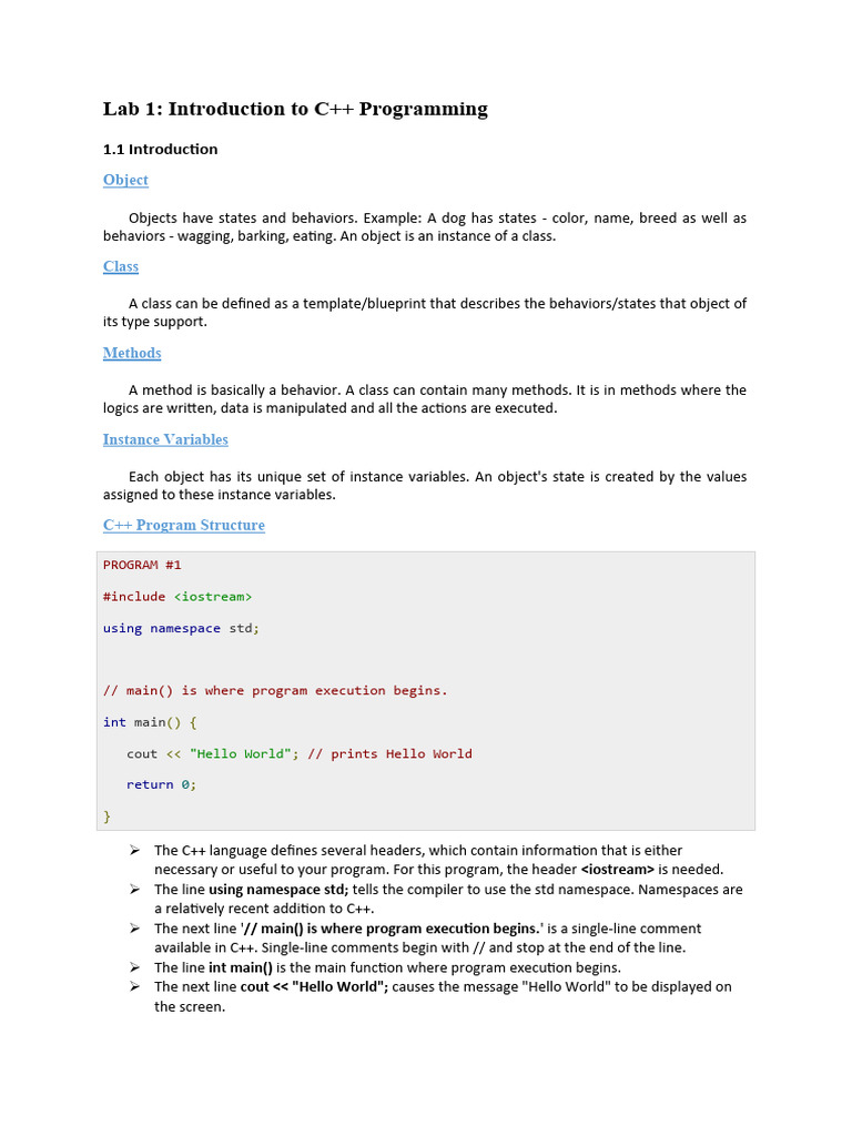 PLD Experiment 1 | PDF | C++ | Method (Computer Programming)