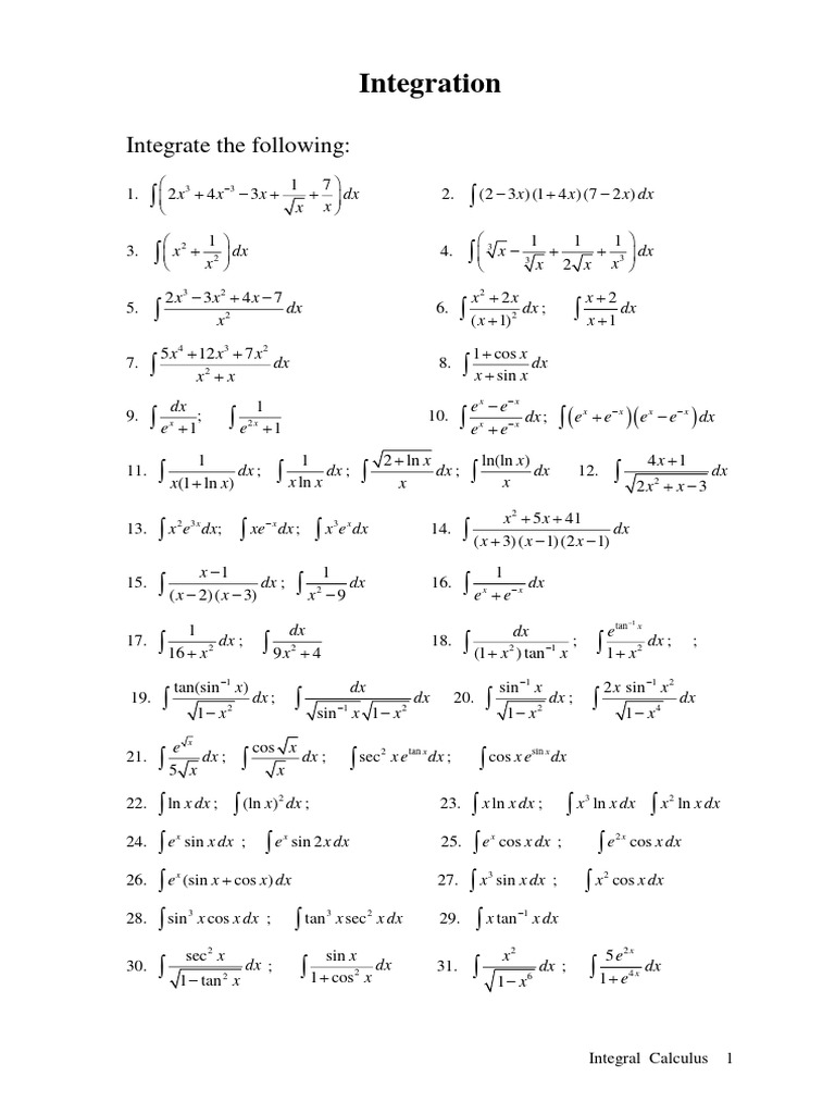 Integration (Short Rewritten) | PDF