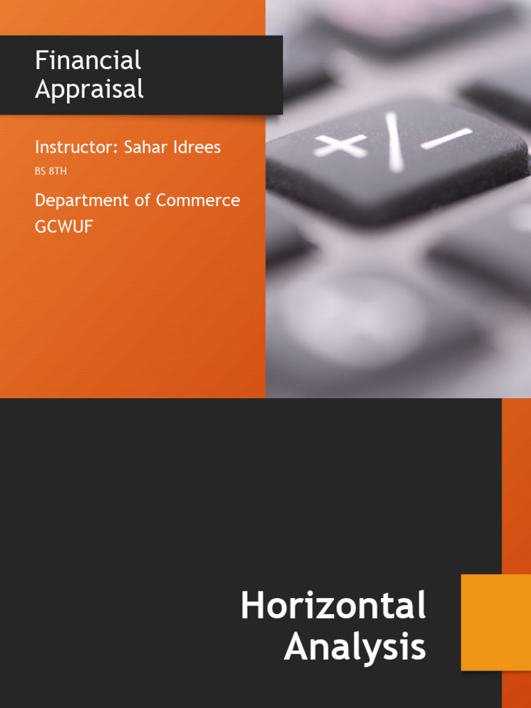 Horizontal Analysis | PDF