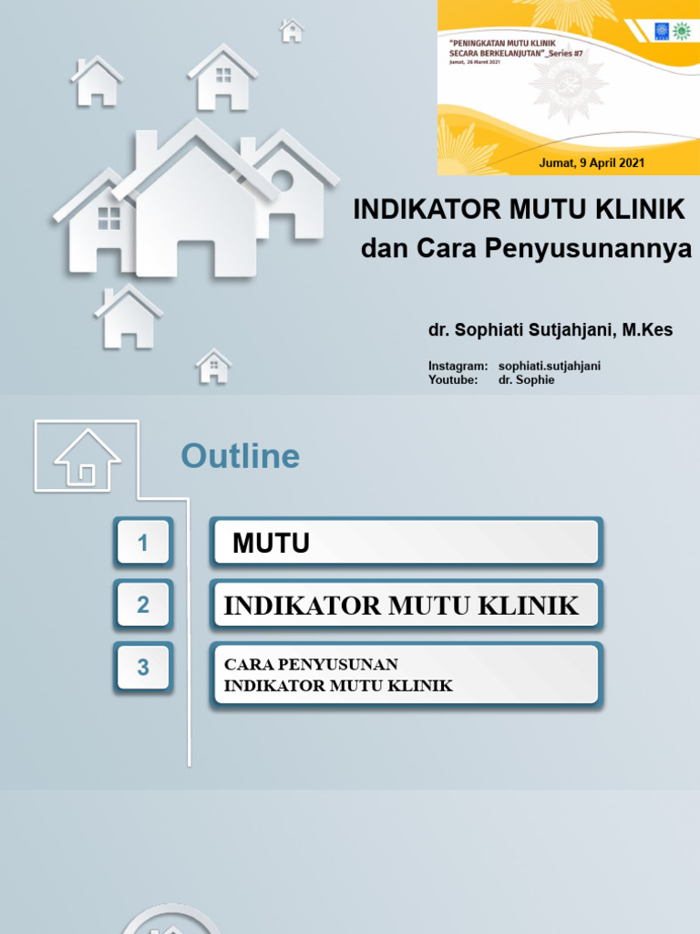 Indikator Mutu Klinik Dan Cara Penyusunannya 9april2021 | PDF