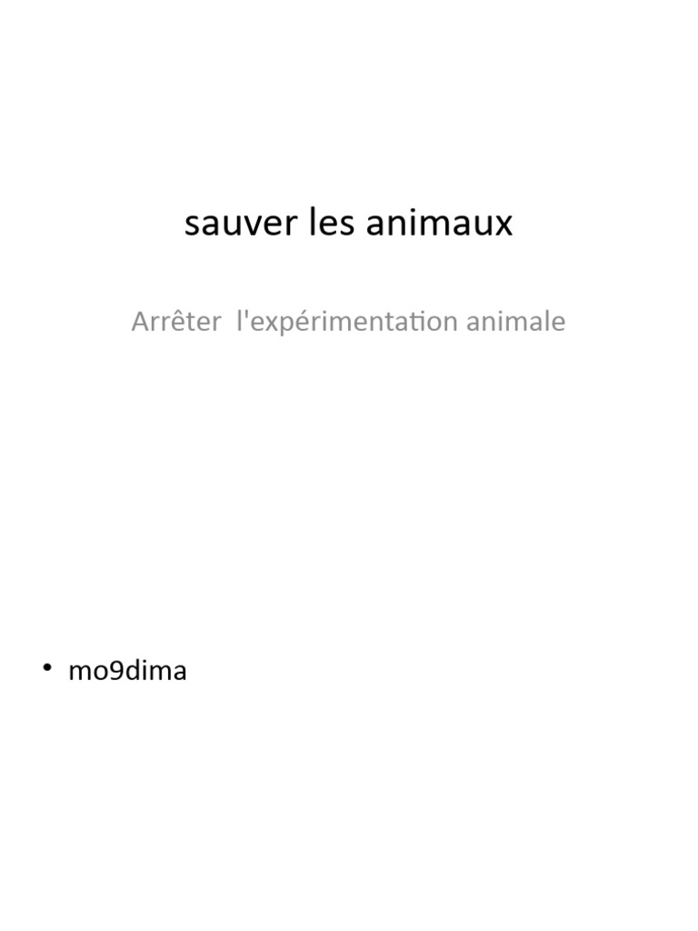 animal testing | PDF | Cancer | Expérimentation animale