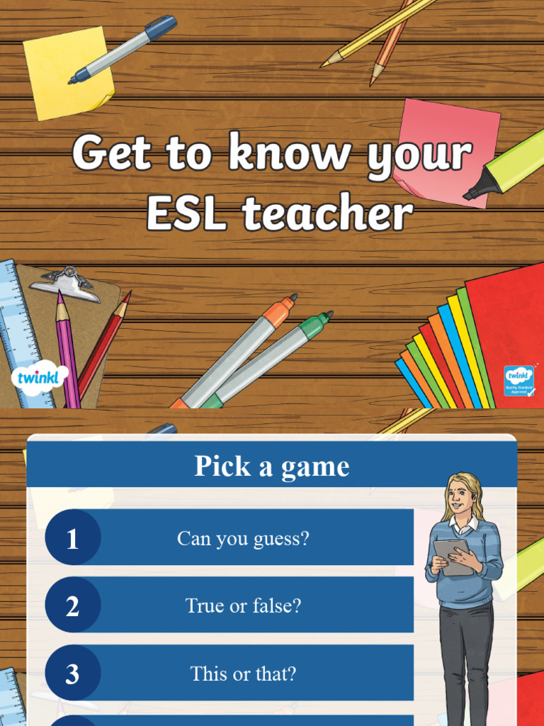 T Eal 1640626154 Esl Get To Know Your Teacher Games - Ver - 1 | PDF ...