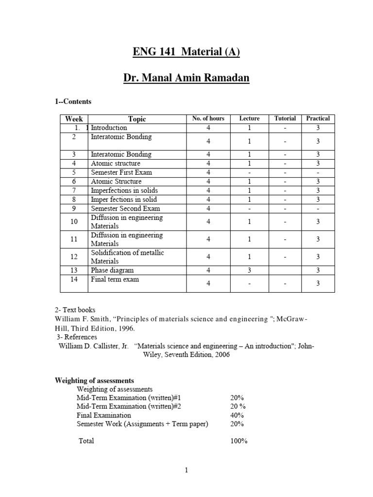 ENG 116-114 Material Introduction | PDF | Physical Sciences | Physics