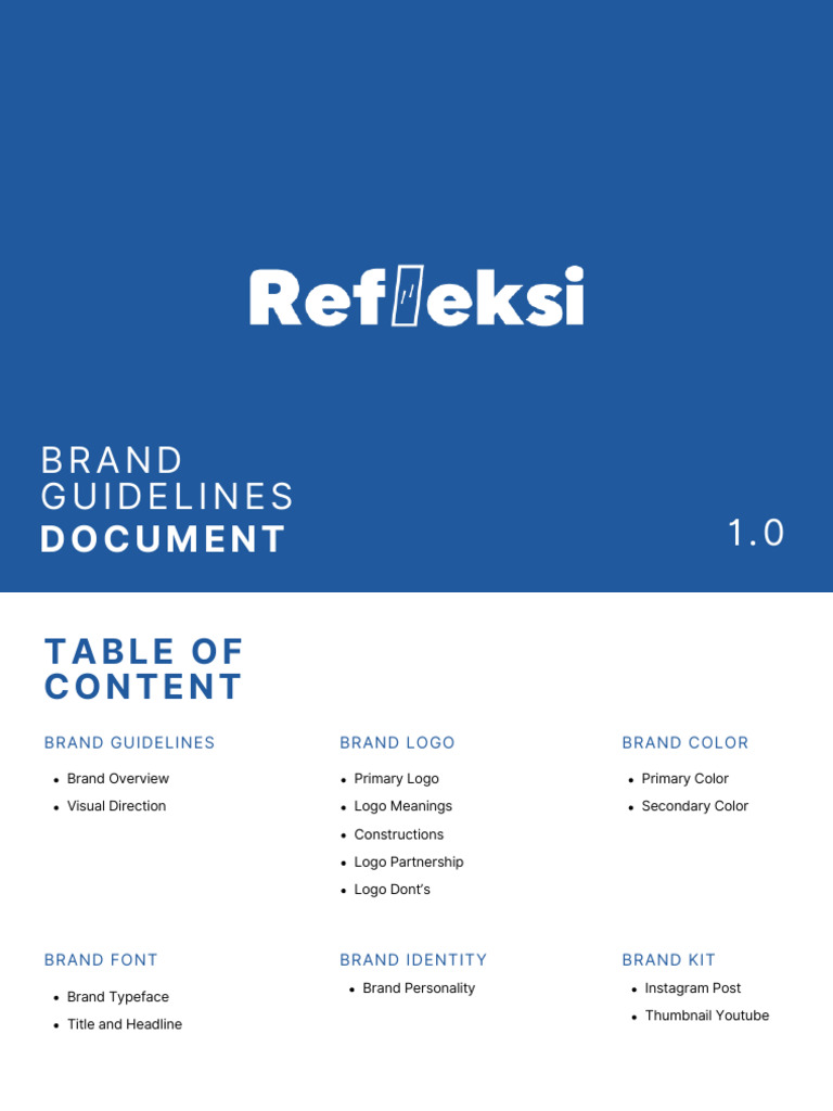 Panduan Brand Refleksi dan Logo | PDF