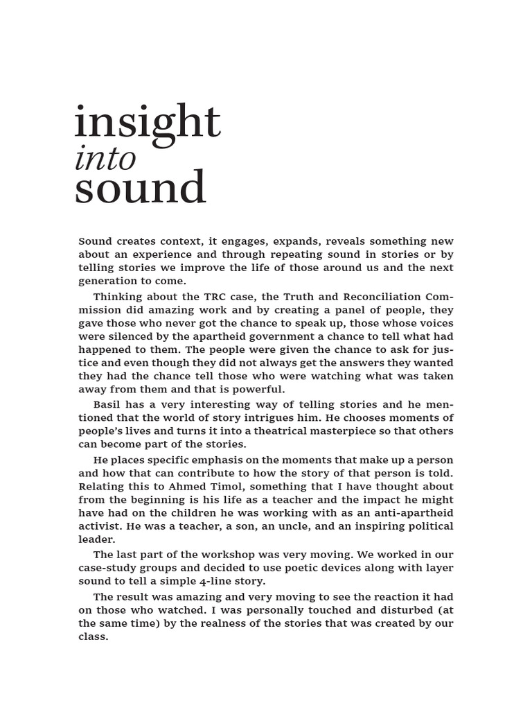 Insight Sound | PDF