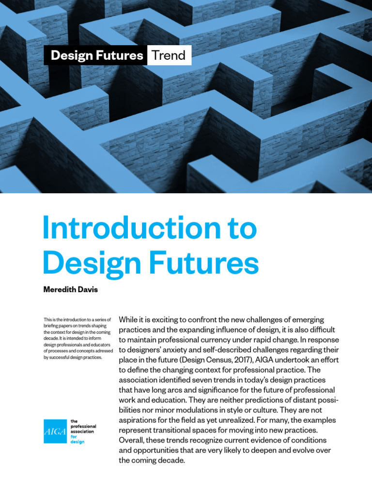 Design Futures: Trends for Students | PDF