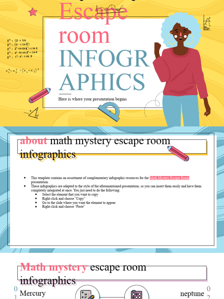 Math Mystery Escape Room Infographics | PDF | Planets | Planets In ...