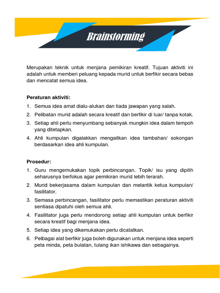 Brainstorming | PDF