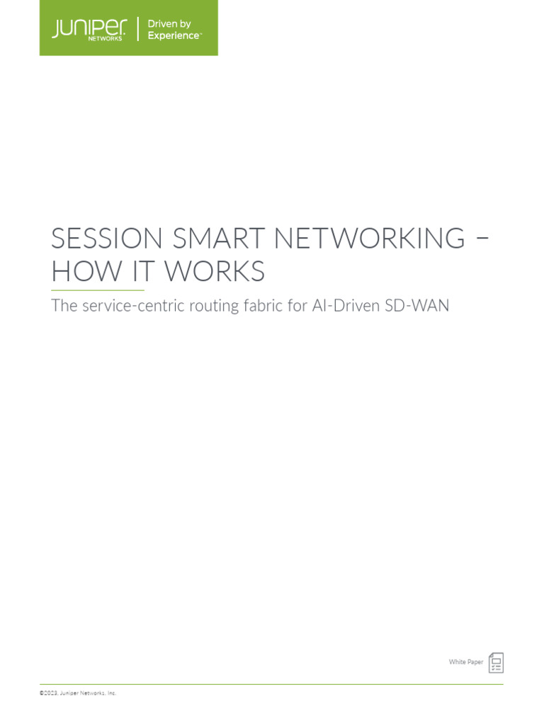 Session Smart Routing How It Works | PDF | Computer Network | Router ...
