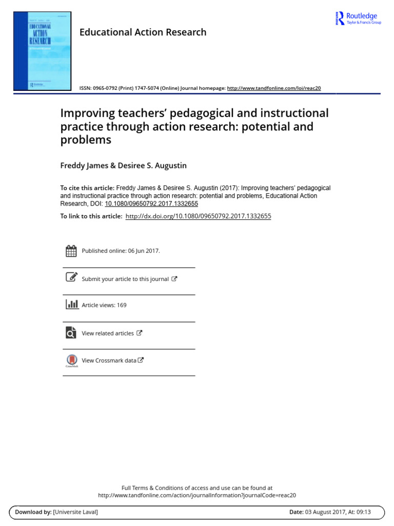 Improving Teachers' Pedagogical and Instructional Practice Through ...