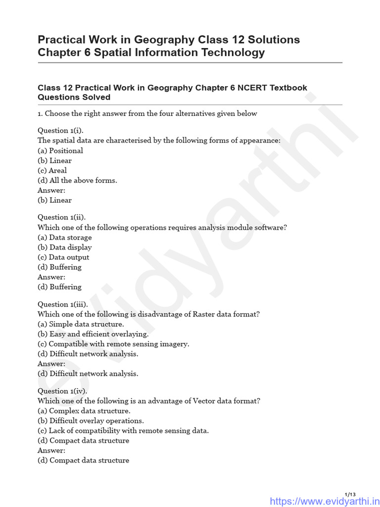 Chapter 6 Spatial Information Technology | PDF