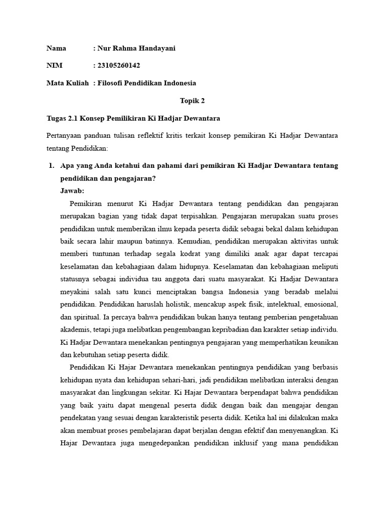 Topik 2 - Mulai Dari Diri | PDF | Pengembangan Diri