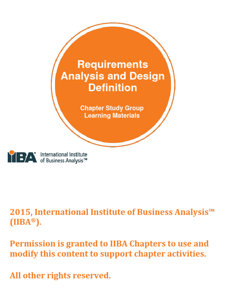 Session 6 - Chapter 7 Requirements Analysis and Design Definition | PDF ...