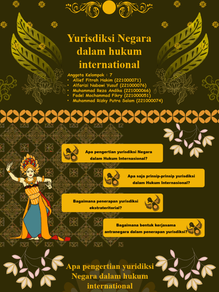 Arti dan Prinsip Yurisdiksi Negara | PDF