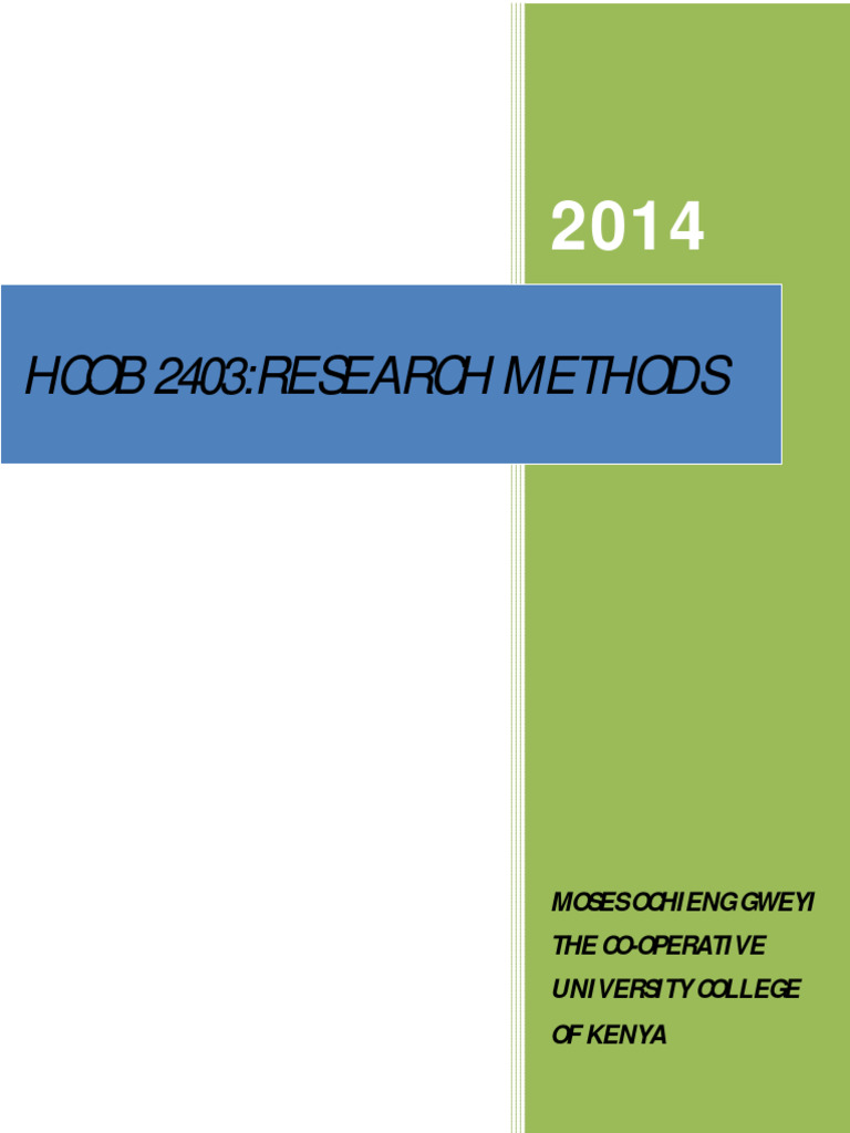 Research Methodology | PDF | Hypothesis | Scientific Method