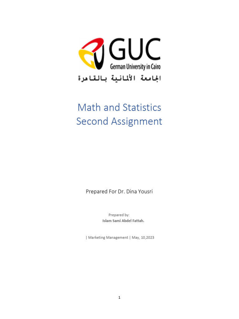 Assignment 2 Pdf Coefficient Of Determination Errors And Residuals