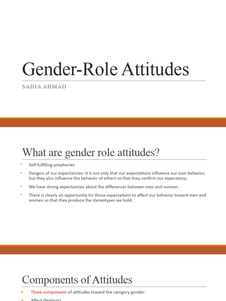 Gender-Role Attitudes | PDF | Homosexuality | Gender Role