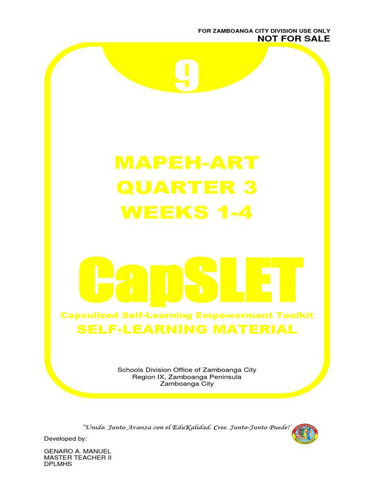 ART9 Q3 Weeks 1-4 | PDF | Sculpture