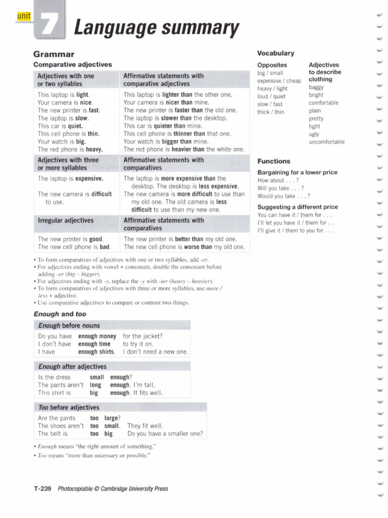 Language Summary 7-12 | PDF
