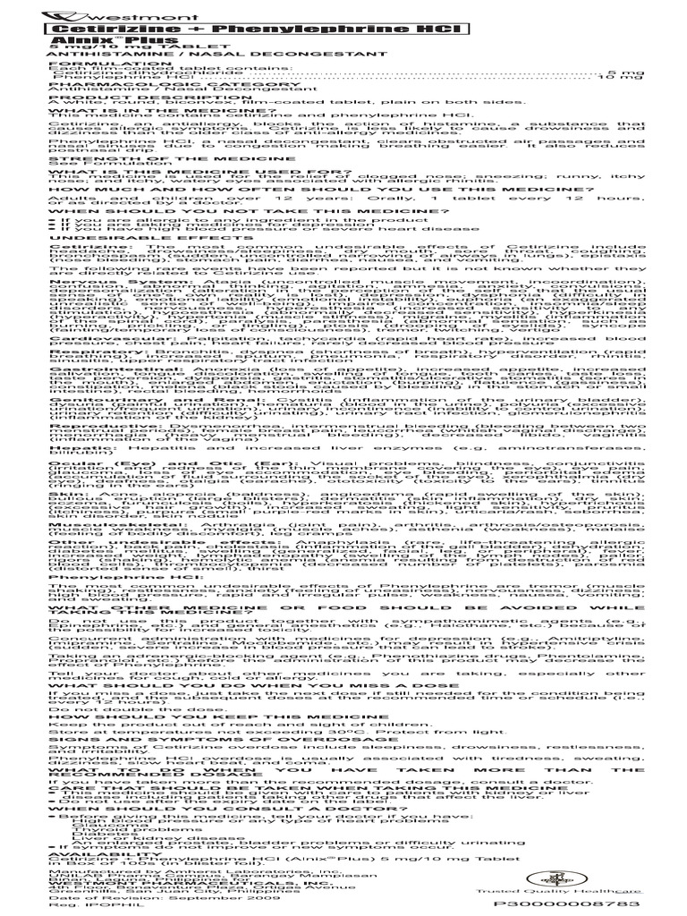 Alnix Plus Tab | PDF