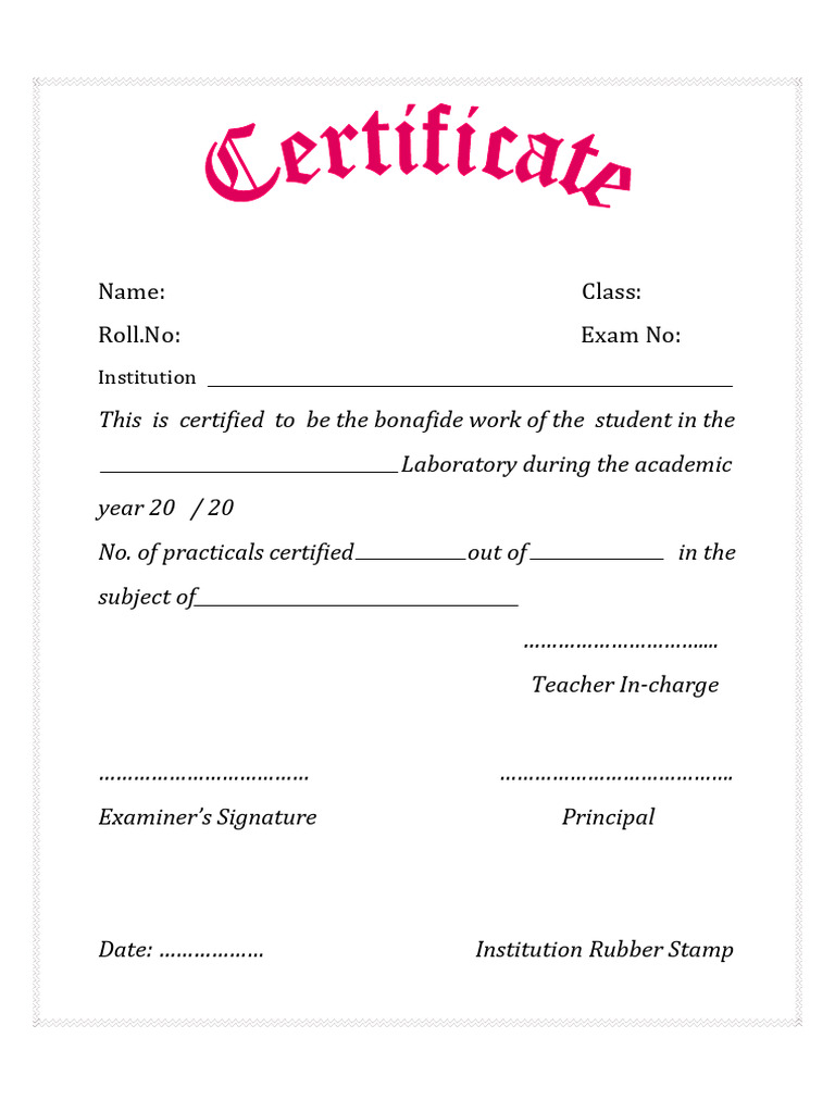 Practical Certificate 2024 - Removed | PDF | Career & Growth