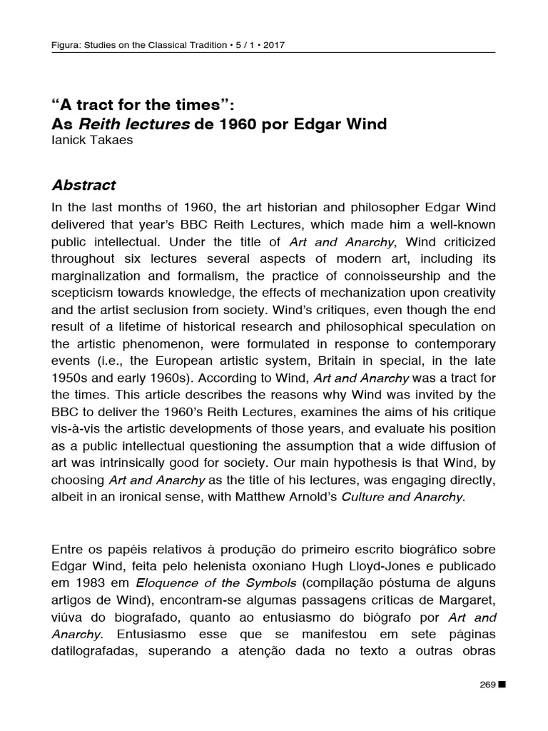 A Tract For The Times As Reith Lectures | PDF