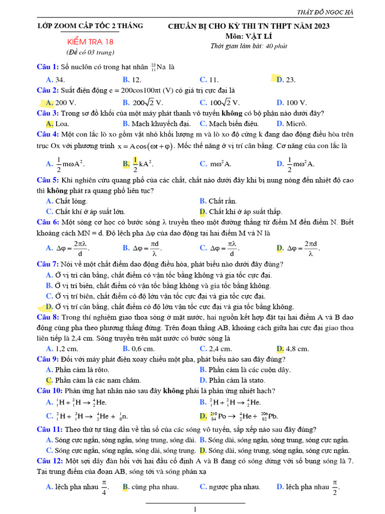 Kiem Tra 18 - 2thang | PDF