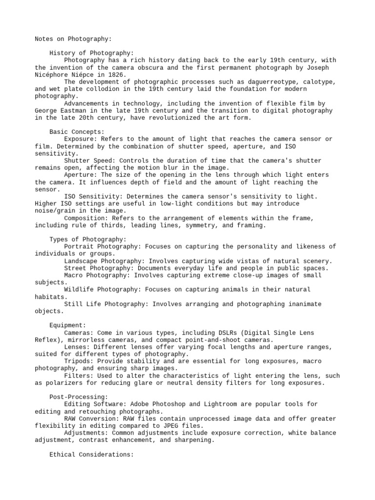 General Imaging Notes | PDF