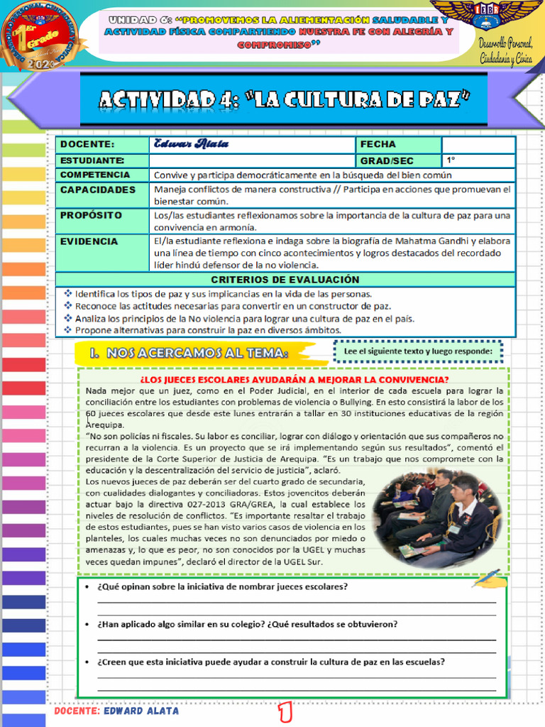 1° - Act. 04 - Unid. 06 | PDF