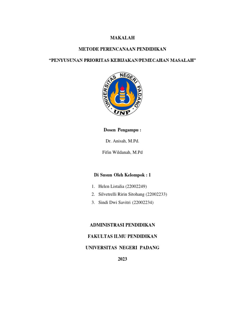 032 - Makalah Kel.1 Metode PP | PDF
