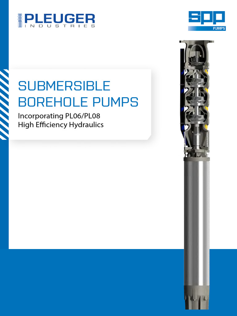 Pleuger Submersible Pumps Overview | PDF | Pump | Electric Motor