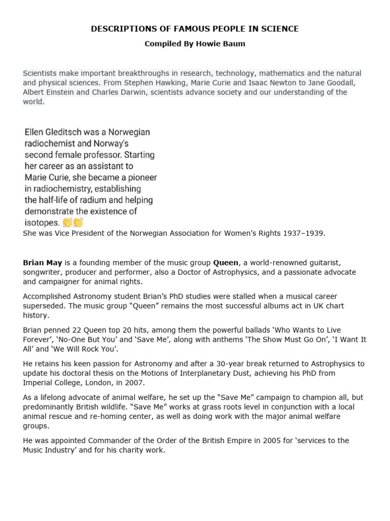 Science Bios | PDF