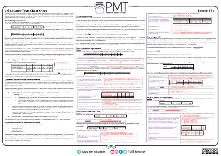 Ch 6 Chi Squared Tests 1 Pdf Goodness Of Fit Probability